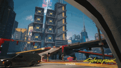 Futuristic Night City Cyberpunk 2077 GIF | GIFDB.com