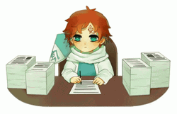 Gaara Signing Papers GIF | GIFDB.com