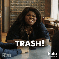 Gabourey Sidibe Says Trash Hot Garbage GIF | GIFDB.com