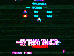 Galaga Arcade Glitch Art GIF | GIFDB.com
