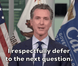 Gavin Newsom Respectfully Defer To The Next Question GIF | GIFDB.com