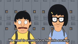 Gene And Tina Belcher In Bob's Burger GIF | GIFDB.com