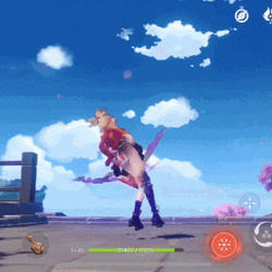 Genshin Impact Yoimiya Flip Loop GIF | GIFDB.com