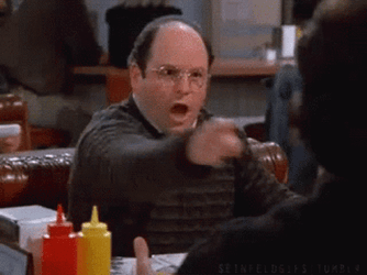 George Costanza Angry Pointing Finger GIF | GIFDB.com