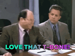 George Costanza Loves T Bone Seinfeld GIF | GIFDB.com
