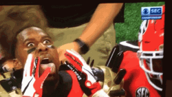 Georgia Scary Football Player GIF | GIFDB.com