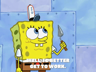 Get To Work Spongebob Squarepants GIF | GIFDB.com