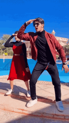 Getting Sturdy Under The Sun Dance GIF | GIFDB.com