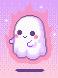 Ghost Hug Cute Pixel Cartoon Animation GIF | GIFDB.com