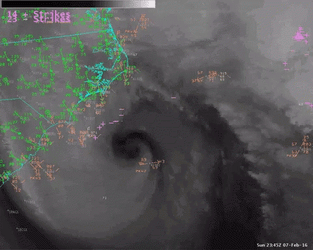 Giant Bomb Cyclone Seen From Satellite GIF | GIFDB.com