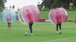 Giant Human Bubble Fall Off Game GIF | GIFDB.com