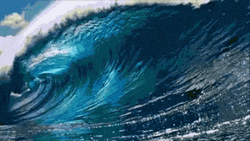 Giant Ocean Wave Rolling GIF | GIFDB.com