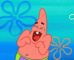 Giggling Patrick Star GIF | GIFDB.com