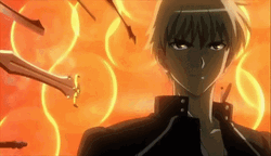 Gilgamesh Game With Floating Weapon GIF | GIFDB.com