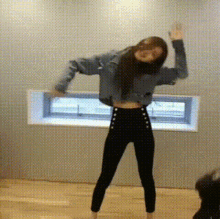 Girl Doing A Funny Dance For Friends GIF | GIFDB.com