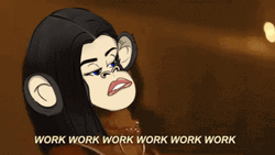 Girl Monkey Work Work Work GIF | GIFDB.com