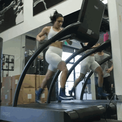 Girl Running On Treadmill GIF | GIFDB.com