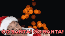 Girl Saying Go Santa GIF | GIFDB.com