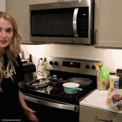 Girl Silly Dance In Kitchen GIF | GIFDB.com