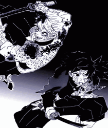 Giyuu And Sanemi Manga Fight GIF | GIFDB.com