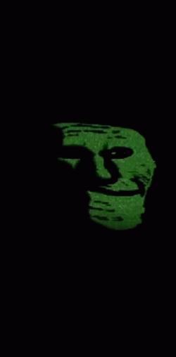 Glitching Green Troll Face Phonk GIF | GIFDB.com