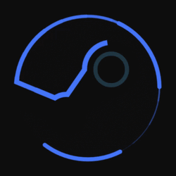 Glowing And Rotating Steam Logo GIF | GIFDB.com