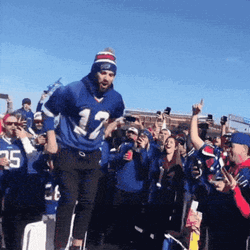 Man Going Wild Go Bills GIF | GIFDB.com