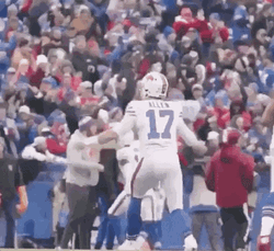 Go Bills Player Jumping With Joy GIF | GIFDB.com