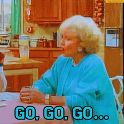 Go Go Go Betty White Shouting GIF | GIFDB.com