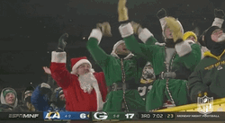 Go Pack Go Green Bay Packers Santa Suit GIF | GIFDB.com