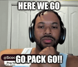 Go Pack Go Tom Grossi Youtuber GIF | GIFDB.com