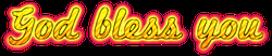 God Bless You Animated Text GIF | GIFDB.com