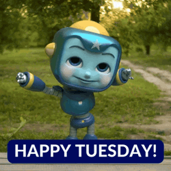 Going Up On A Tuesday Dancing Blue Studio GIF | GIFDB.com