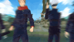 Gojo Domain Expansion Jujutsu Kaisen Character Line Up GIF | GIFDB.com