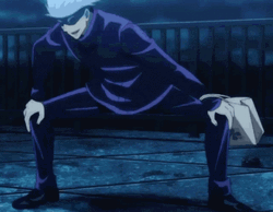 Gojo Satoru Bending And Stretching GIF | GIFDB.com
