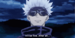 Gojo Satoru Insulting An Enemy GIF | GIFDB.com