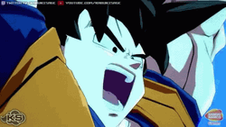 Goku Throws Massive Spirit Bomb GIF | GIFDB.com