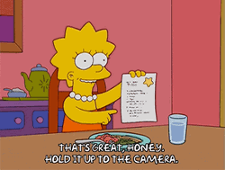 Gold Star Proud Lisa Simpson GIF | GIFDB.com