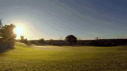 Golf Field Sunset GIF | GIFDB.com