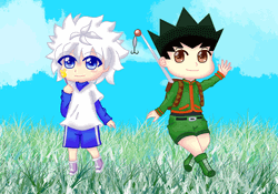 Gon And Killua Digital Art GIF | GIFDB.com