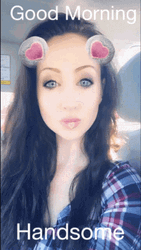 Good Morning Handsome Lady With Filter GIF | GIFDB.com