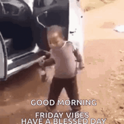Good Morning Happy Friday Dancing Kid GIF | GIFDB.com