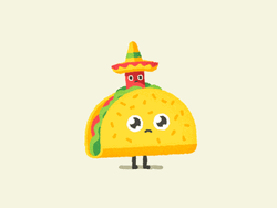Good Morning Happy Taco Tuesday Peeking Animation GIF | GIFDB.com