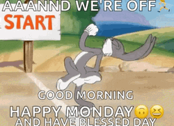 Good Morning Monday Funny Of Bugs Bunny GIF | GIFDB.com