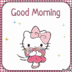 Good Morning Sanrio Hello Kitty GIF | GIFDB.com