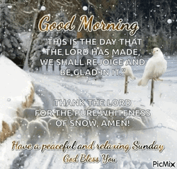 Good Morning Snow White Christmas Sunday GIF | GIFDB.com