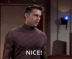 Joey Tribbiani Saying Nice Good One GIF | GIFDB.com