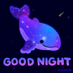 Goodnight Blue Dolphin GIF | GIFDB.com