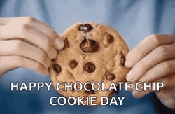 Gooey Chocolate Chip Cookie Sectioned GIF | GIFDB.com