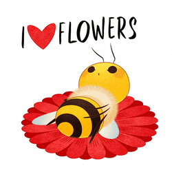 Goofy Ahh Bee Love The Flowers GIF | GIFDB.com